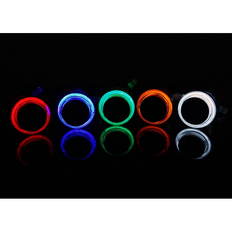 *NEW Glow ECLIPSE LED Arcade Buttons - Microswitch - 26mm - ABE-26M