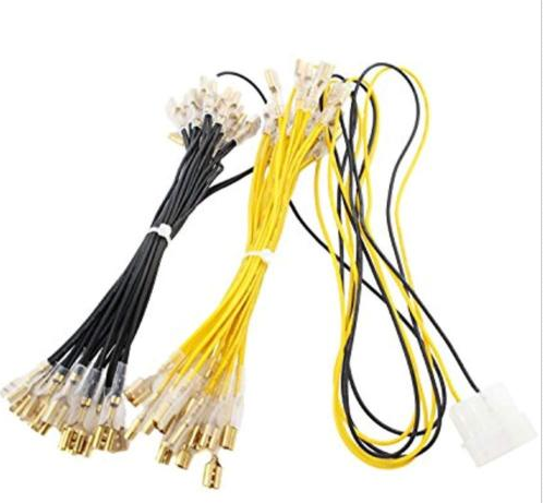 Power Wiring Harness for up to 30 Arcade LED Lighted Buttons w/4 pin ...